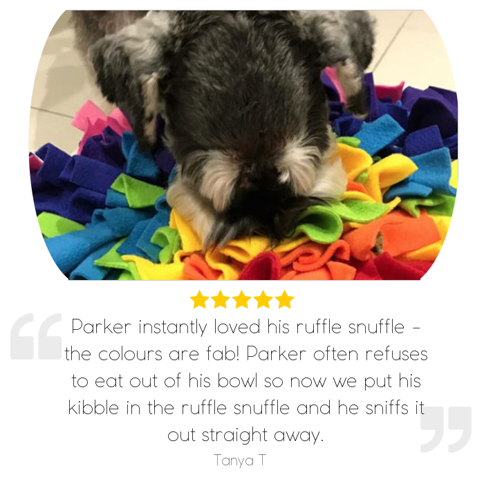 5 stars review for Ruffle Snuffle Mat