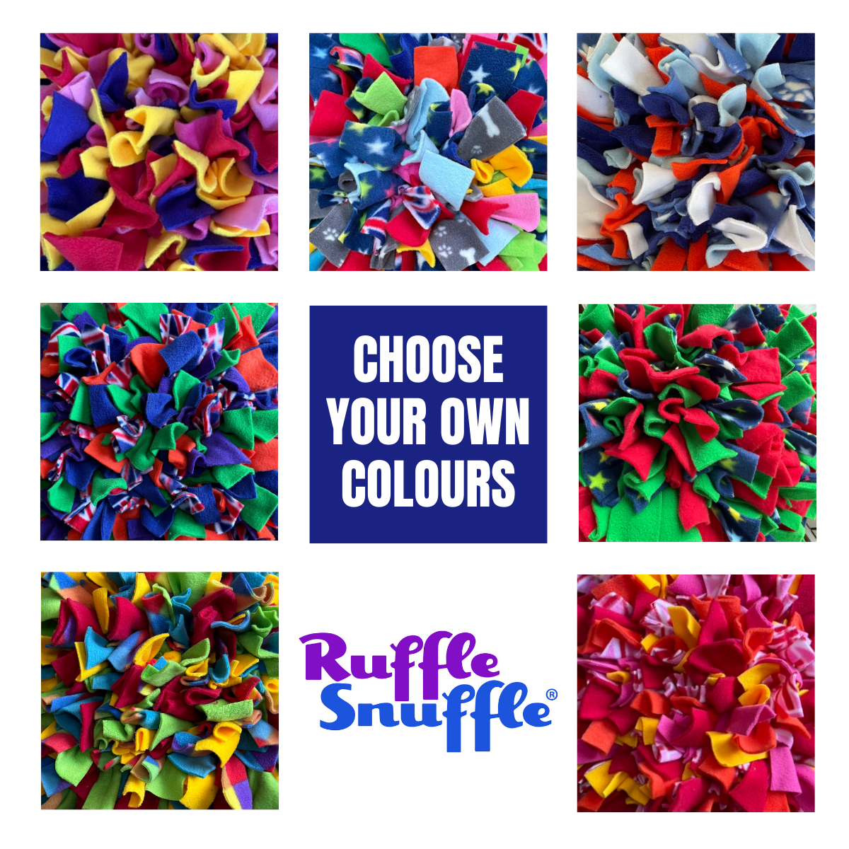 Choose your own coloured Snuffle Mat • Ruffle Snuffle